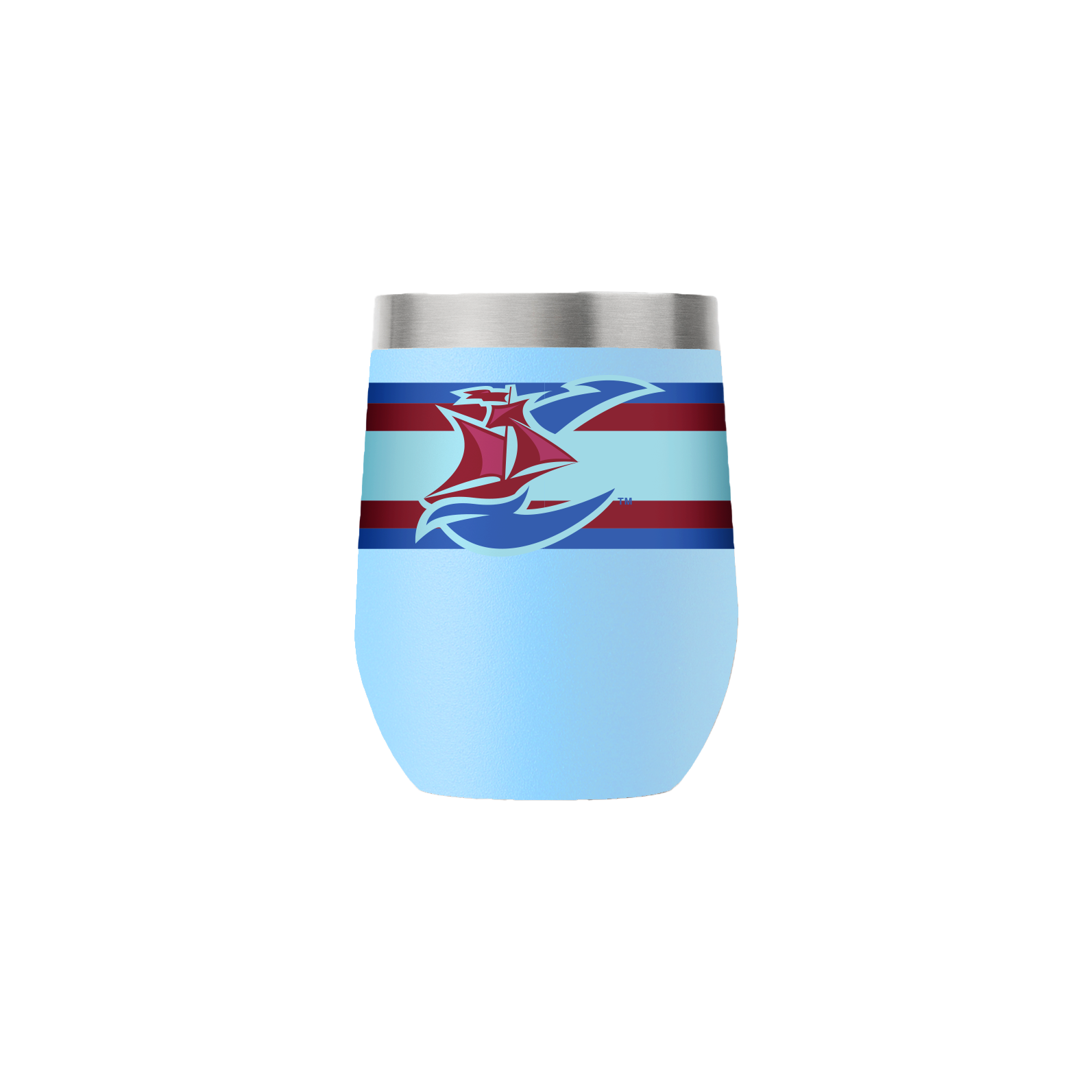 Virginia Cutters 12oz Light Blue Stemless Tumbler | American Cornhole ...