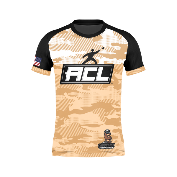 "AUTHENTIC" ACL/CADDYSACK "CAMO" JERSEY- DESERT | American Cornhole League