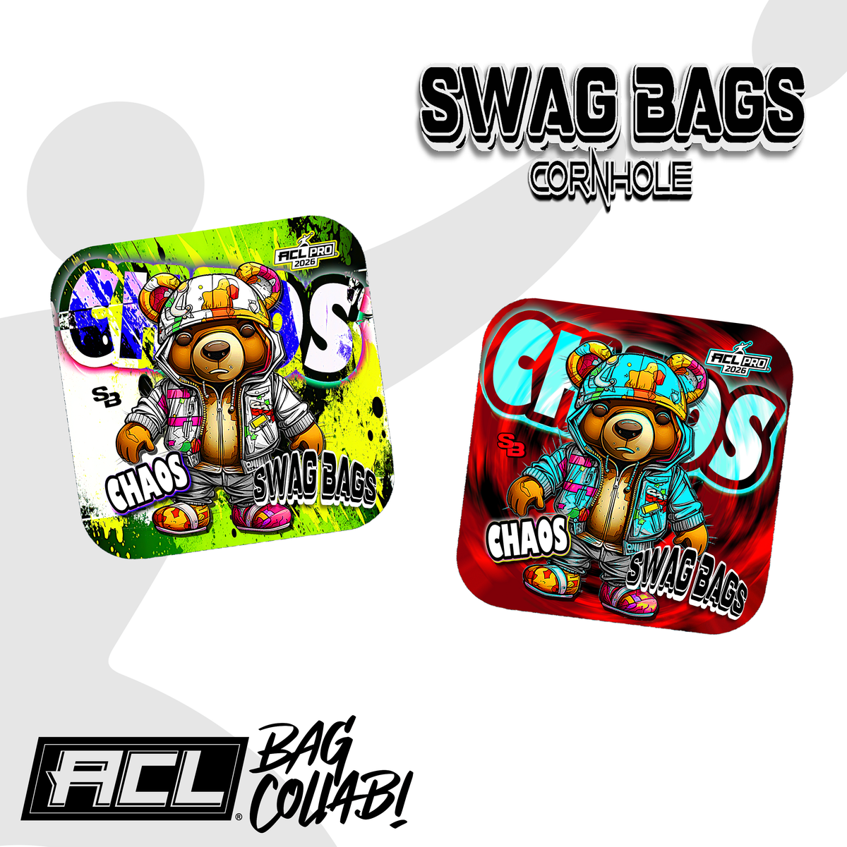 Chaos Series - Swag Bags - "Swaggy Bear" | American Cornhole League
