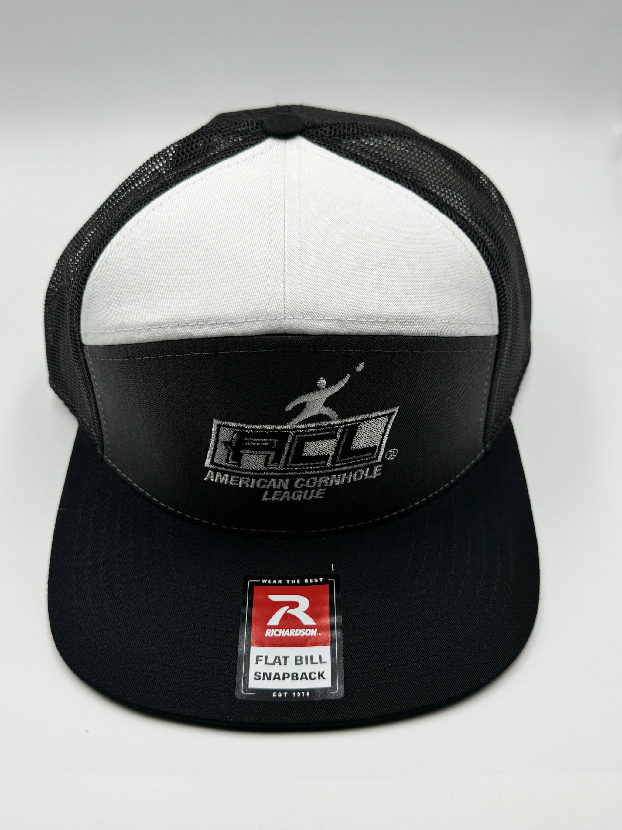 7 Panel Flat Bill Stitched Hat | American Cornhole League