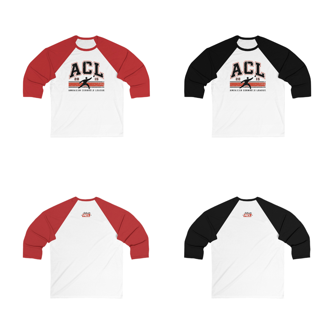 ACL 3\4 Sleeve Baseball Tee | American Cornhole League