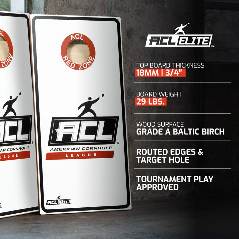American Cornhole League | ACL® ELITE 2x4 White Cornhole Board | American Cornhole League